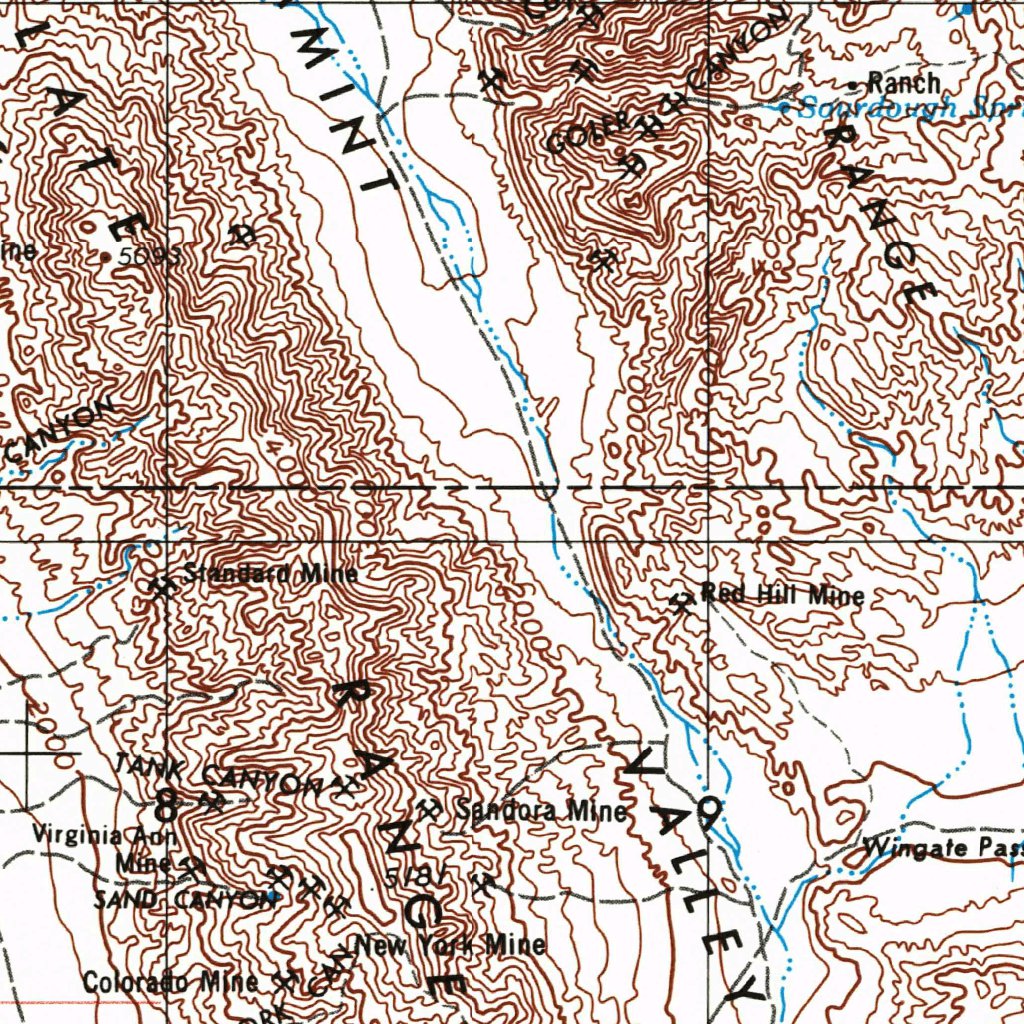 Trona, CA (1957, 250000-Scale) Map by United States Geological Survey ...