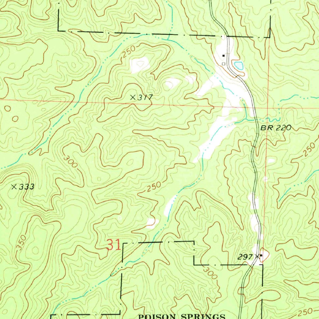 Troy, AR (1973, 24000-Scale) Map by United States Geological Survey ...