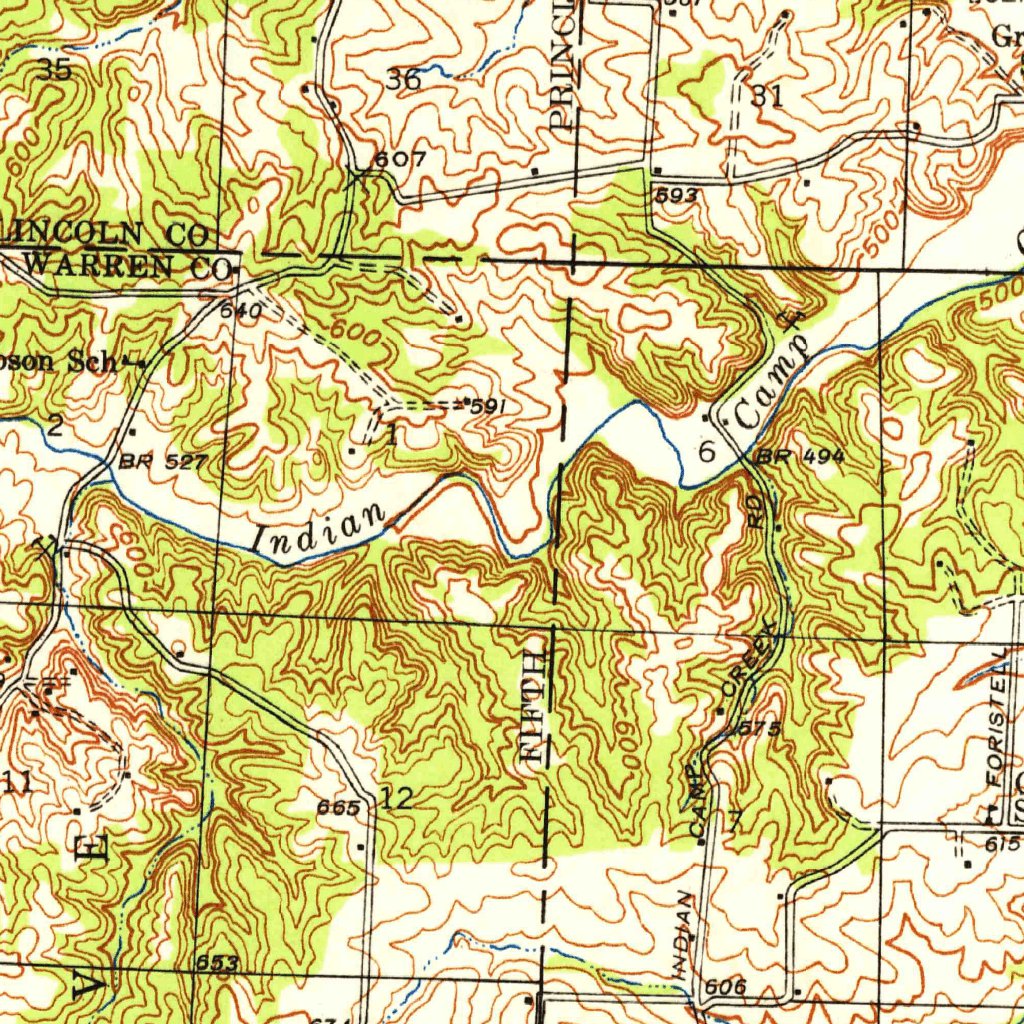 Troy, MO (1945, 62500-Scale) Map by United States Geological Survey ...