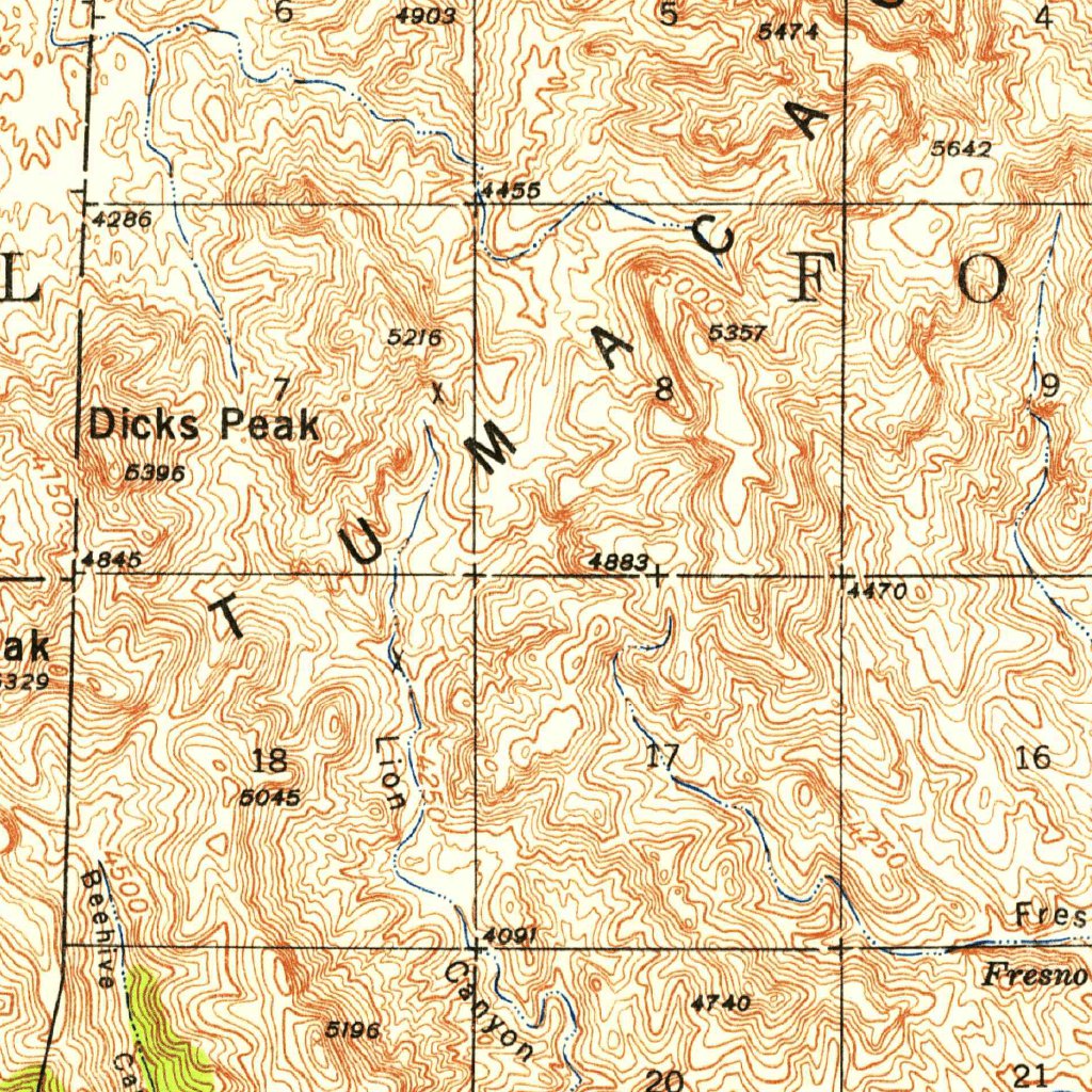 Tubac, AZ (1939, 62500-Scale) Map by United States Geological Survey ...