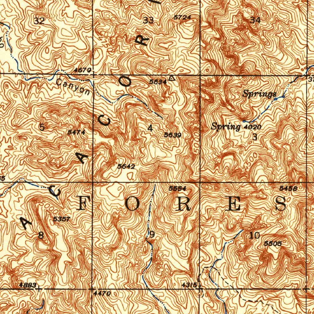 Tubac, AZ (1943, 62500-Scale) Map by United States Geological Survey ...