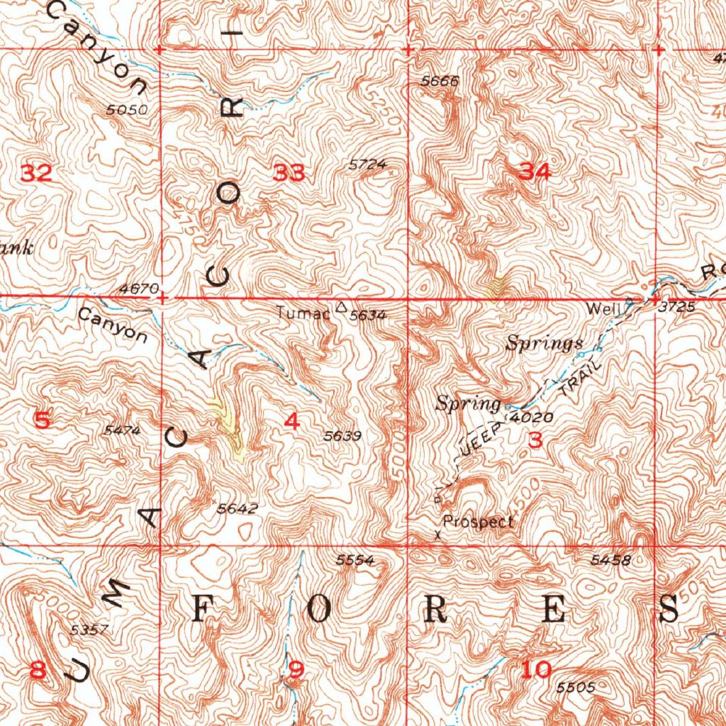 Tubac, AZ (1957, 62500-Scale) Map by United States Geological Survey ...