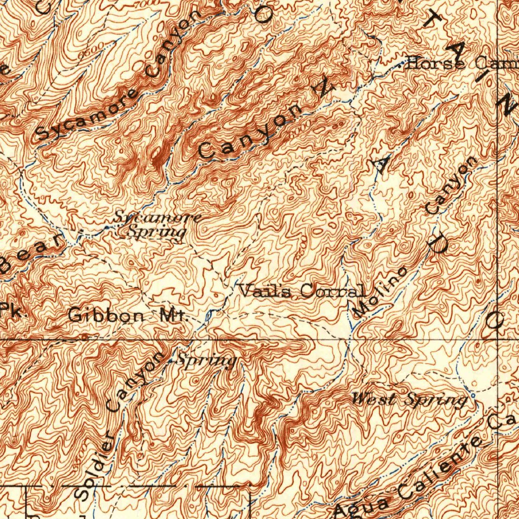 Tucson, AZ (1905, 125000-Scale) Map by United States Geological Survey ...