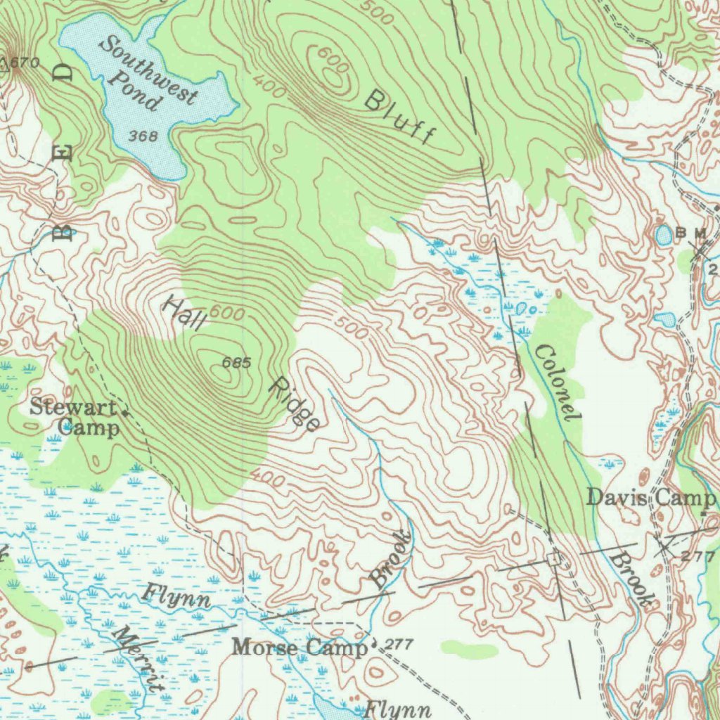 Tug Mountain, ME (1941, 62500-Scale) Map by United States Geological ...