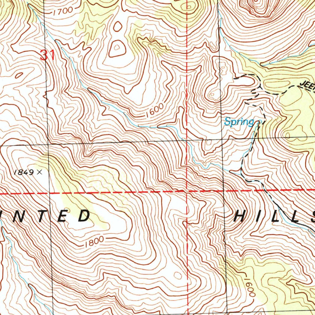 Tule Peak, NV (1980, 24000-Scale) Map by United States Geological ...