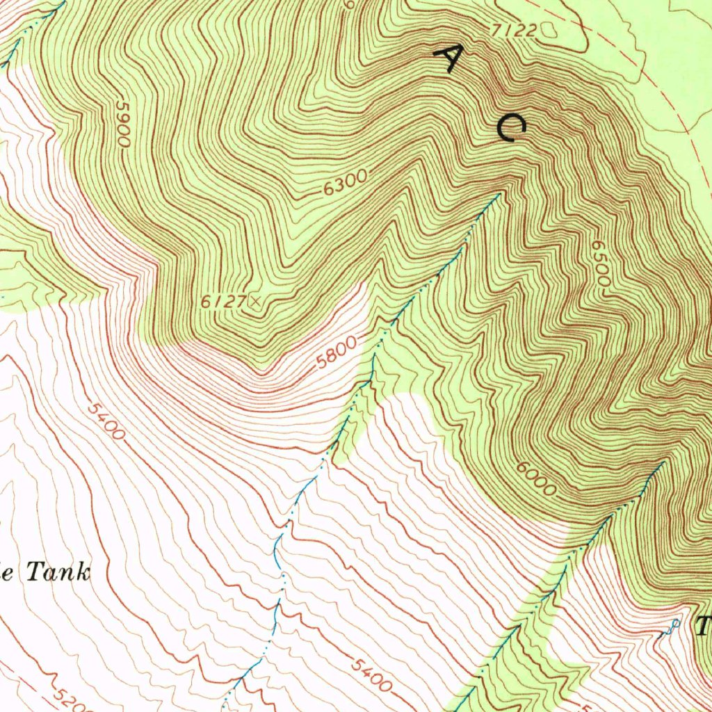 Tule Tubs, AZ (1967, 24000-Scale) Map by United States Geological ...