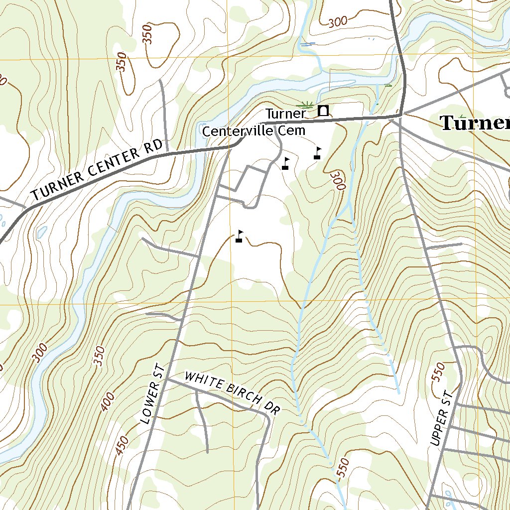 Turner Center, ME (2021, 24000-Scale) Map by United States Geological ...