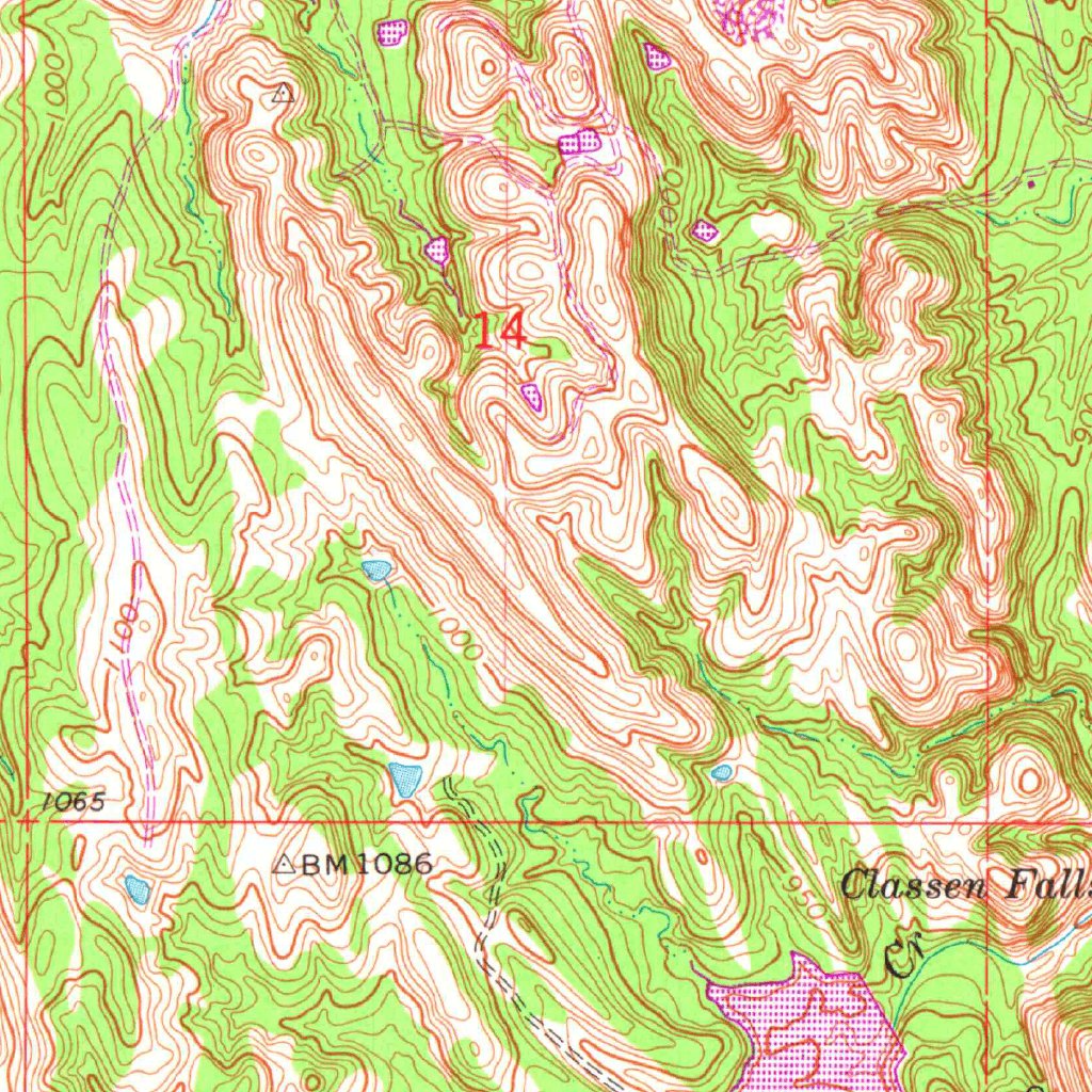 Turner Falls, OK (1964, 24000-Scale) Map by United States Geological ...