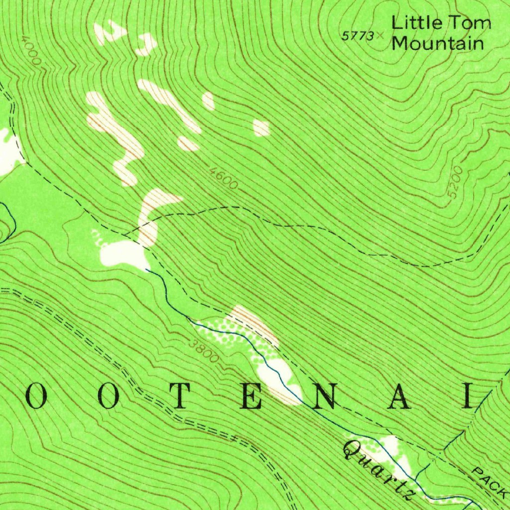 Turner Mountain, MT (1963, 24000-Scale) Map by United States Geological ...