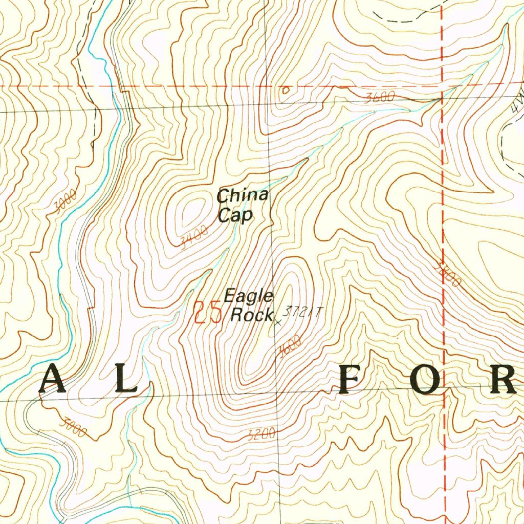 Turner Mountain, OR (1990, 24000-Scale) Map by United States Geological ...