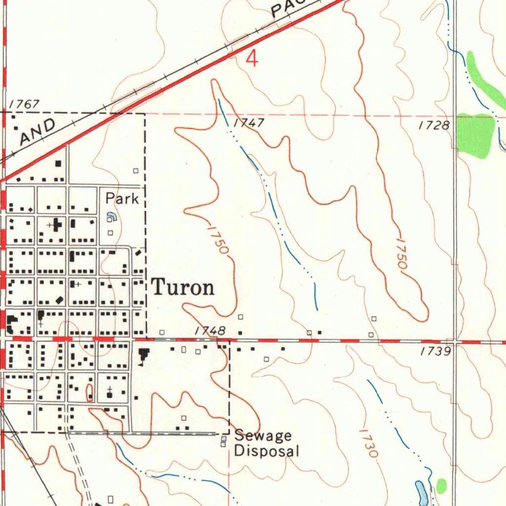 Turon, KS (1971, 24000-Scale) Map by United States Geological Survey ...