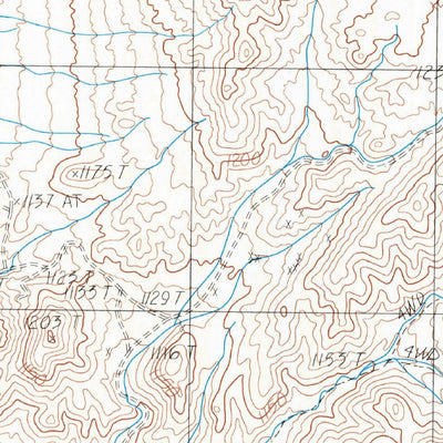 Turquoise Mountain, CA (1983, 24000-Scale) Map by United States ...