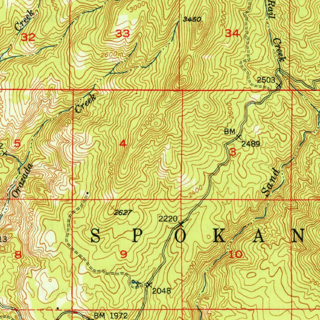 Turtle Lake, WA (1950, 62500-Scale) Map by United States Geological ...