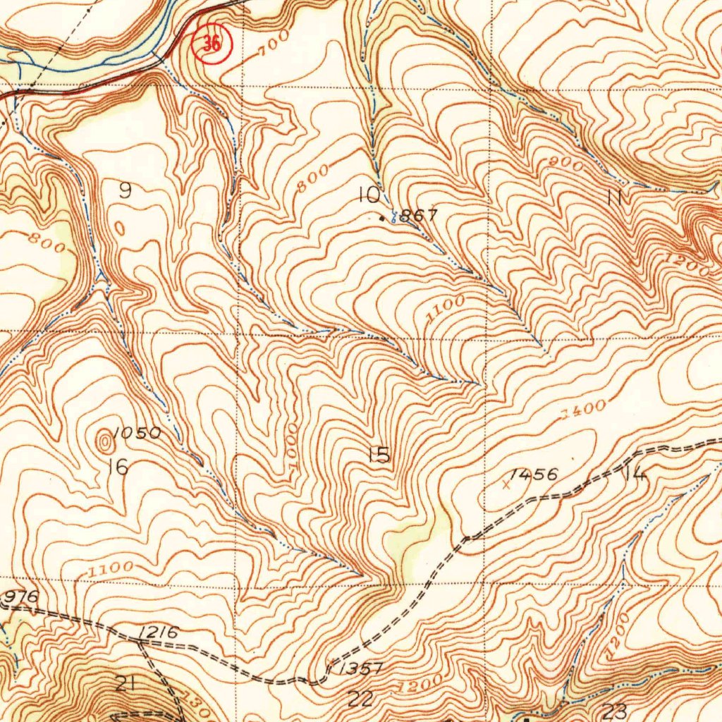 Tuscan Buttes, CA (1947, 62500-Scale) Map by United States Geological ...