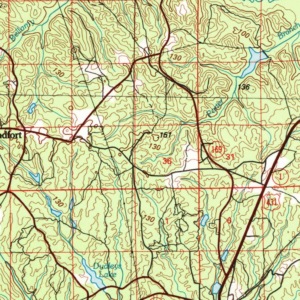 Tuskegee, AL-GA (1981, 100000-Scale) Map by United States Geological ...
