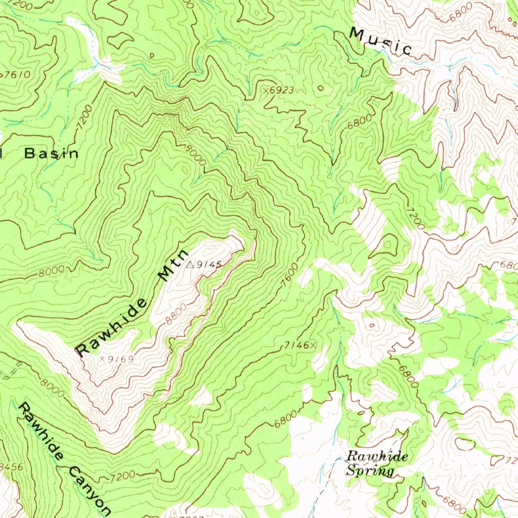 Tybo, NV (1968, 62500-Scale) Map by United States Geological Survey ...
