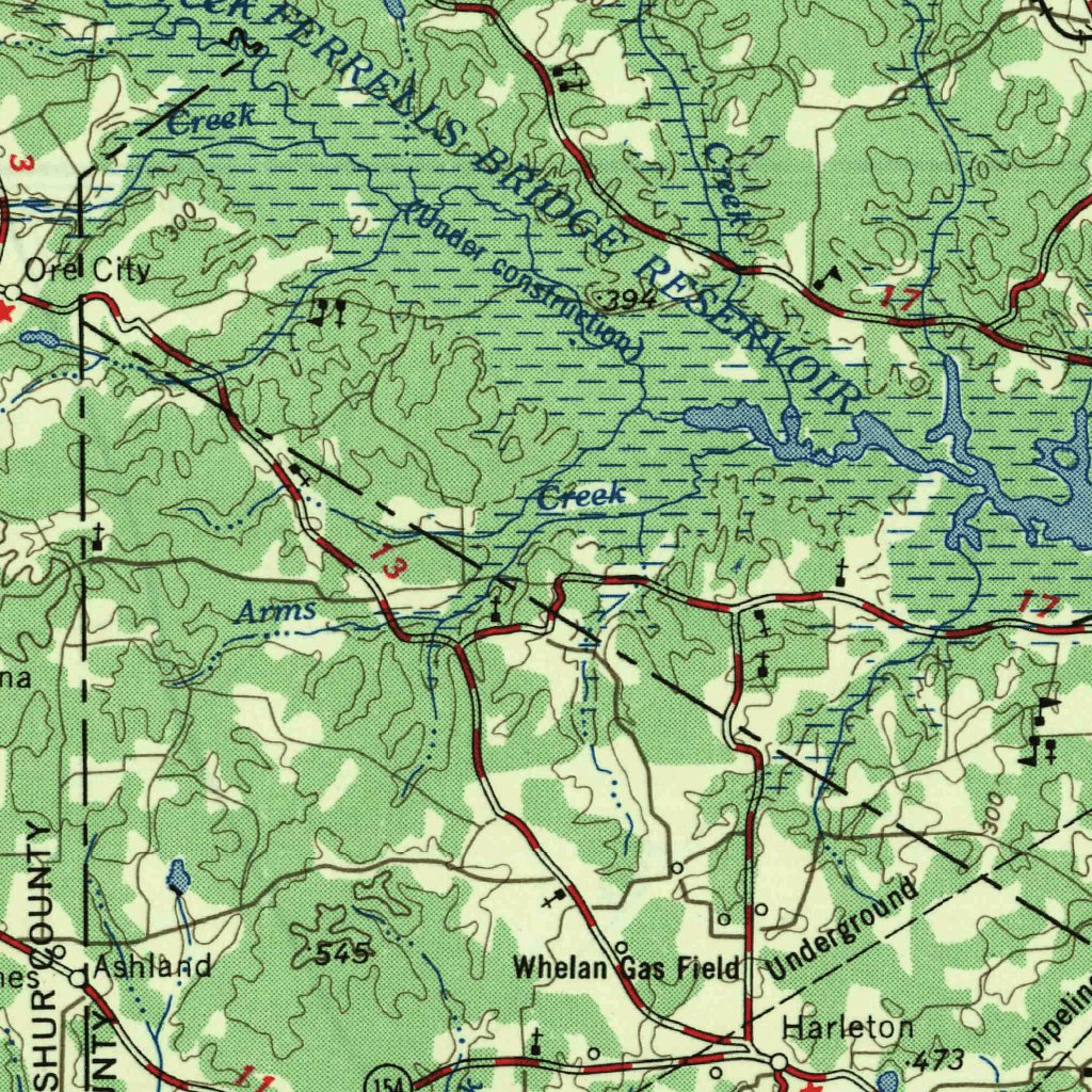 Tyler, TX-LA (1956, 250000-Scale) Map by United States Geological ...
