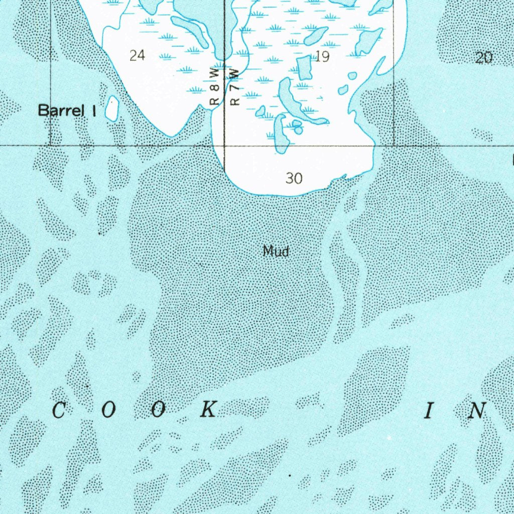 Tyonek B-2, AK (1958, 63360-Scale) Map by United States Geological ...