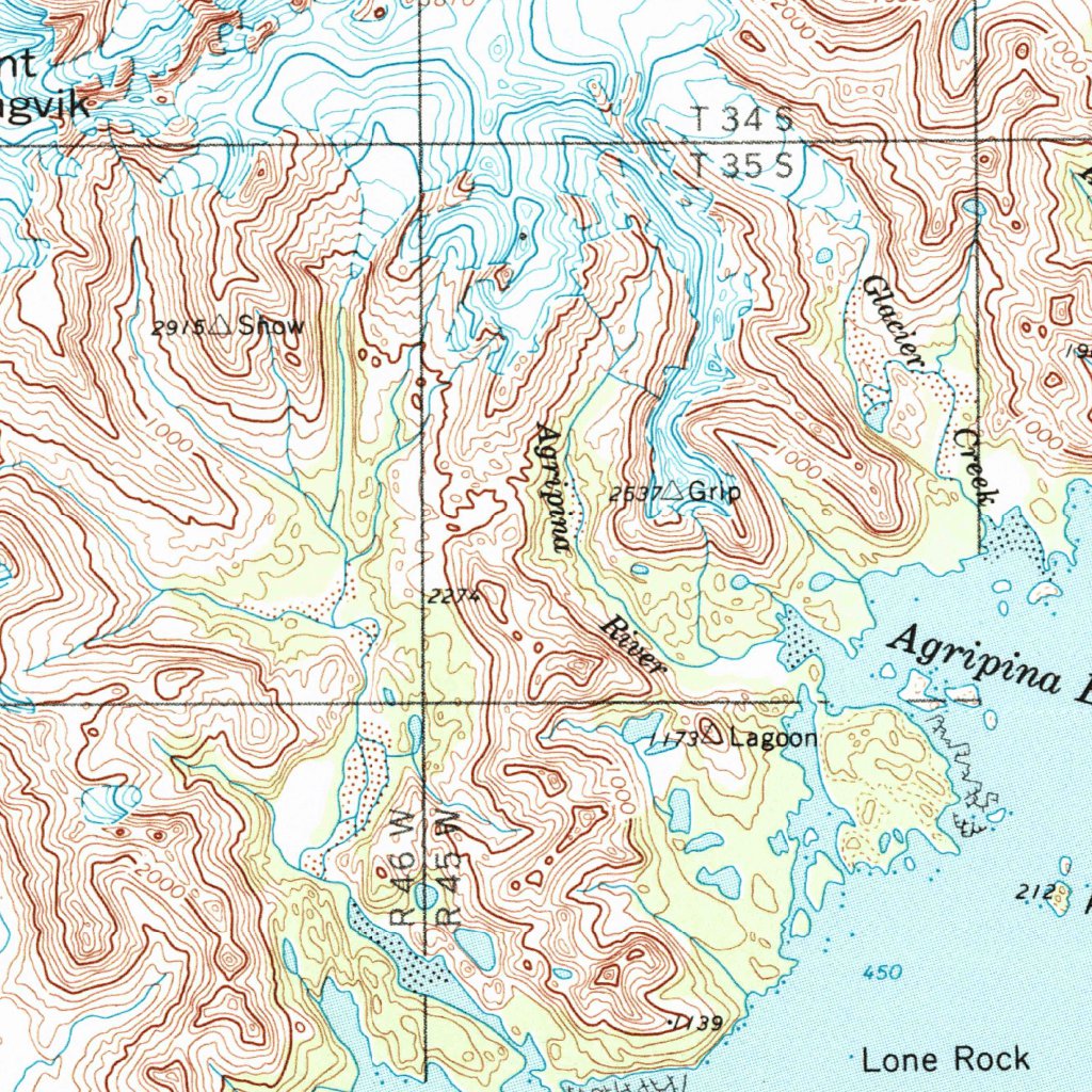 Ugashik, AK (1963, 250000-Scale) Map by United States Geological Survey ...