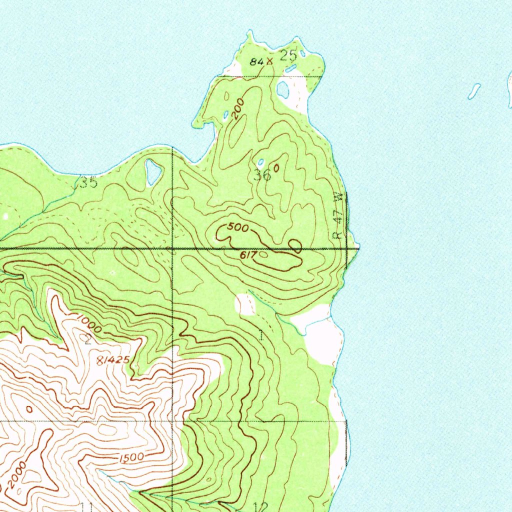 Ugashik B-3, AK (1951, 63360-Scale) Map by United States Geological ...