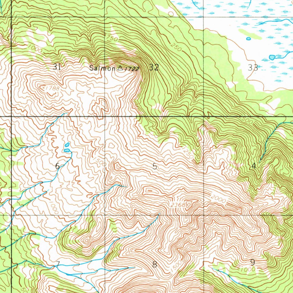 Ugashik B-4, AK (1954, 63360-Scale) Map by United States Geological ...