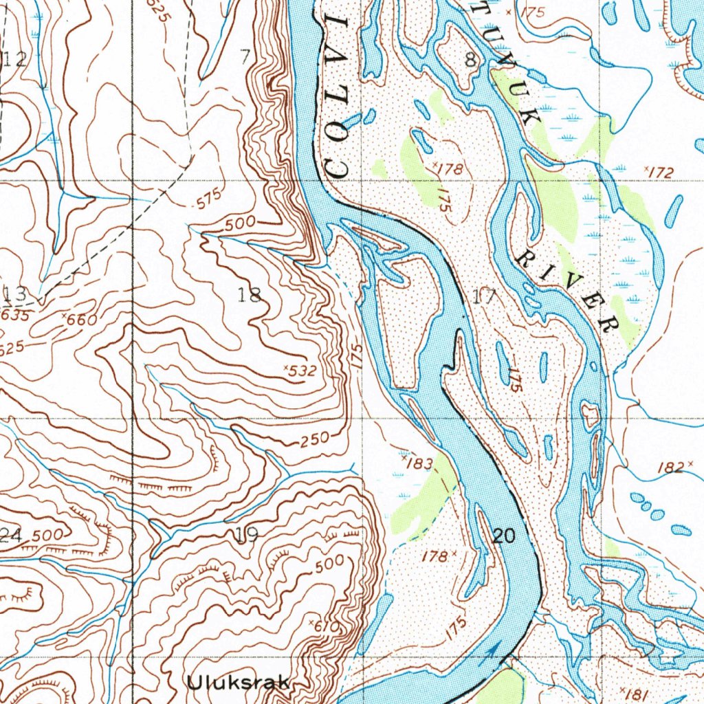 Umiat C-3, AK (1955, 63360-Scale) Map by United States Geological ...