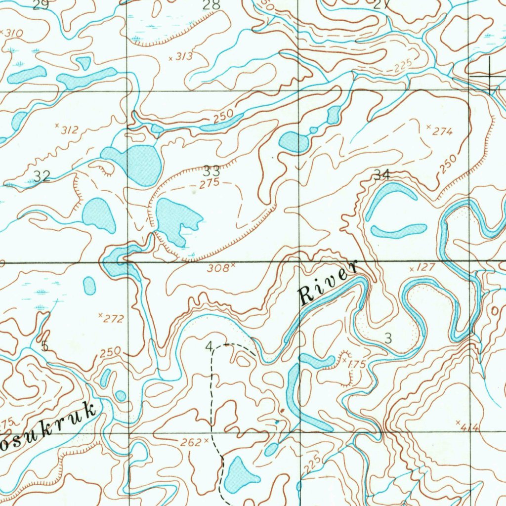 Umiat C-4, AK (1955, 63360-Scale) Map by United States Geological ...