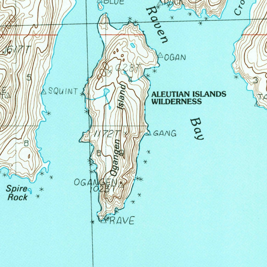 Unalaska A-3, AK (1989, 63360-Scale) Map by United States Geological ...