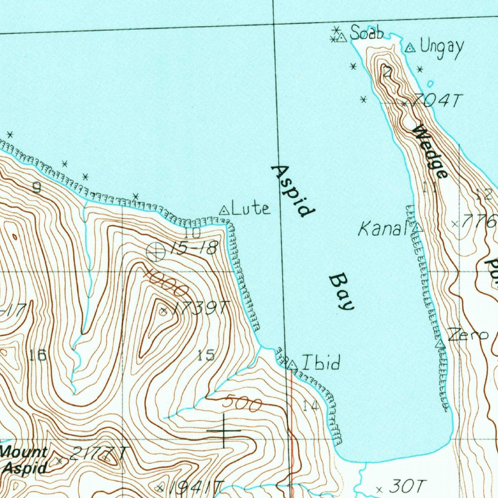 Unalaska A-5, AK (1989, 63360-Scale) Map by United States Geological ...