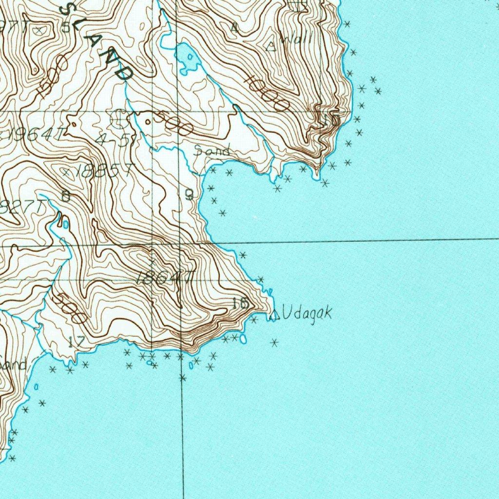 Unalaska B-1, AK (1989, 63360-Scale) Map by United States Geological ...