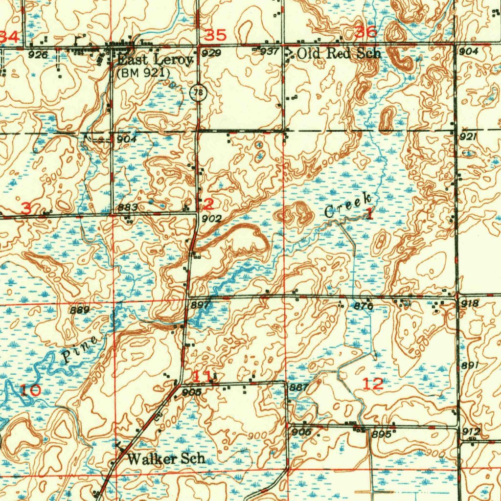 Union City, MI (1950, 62500-Scale) Map by United States Geological ...