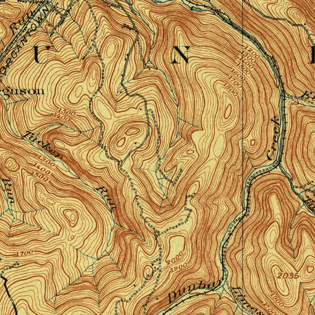 Uniontown, PA (1900, 62500-Scale) Map by United States Geological ...