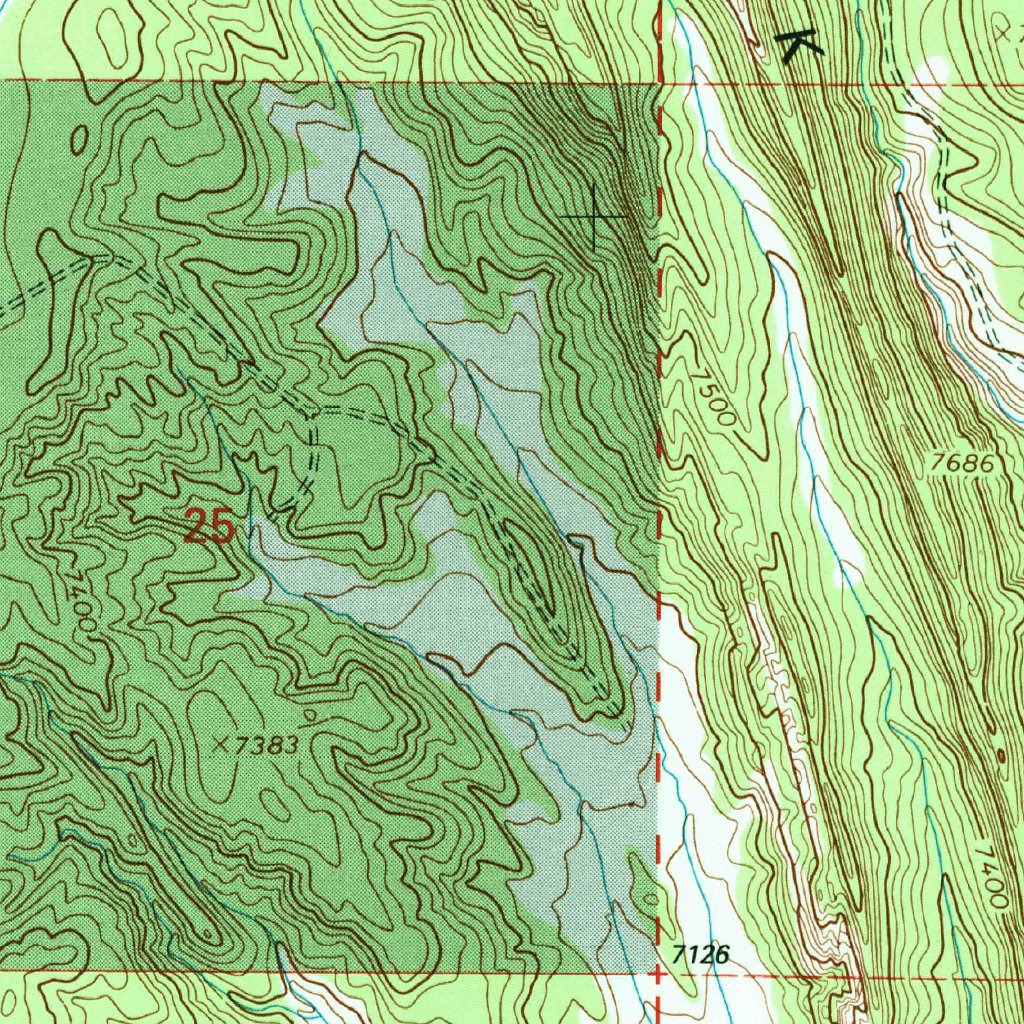 Upper Nutria, NM (1995, 24000-Scale) Map by United States Geological ...