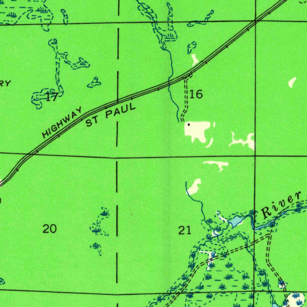 Upson, WI (1940, 48000-Scale) Map by United States Geological Survey ...