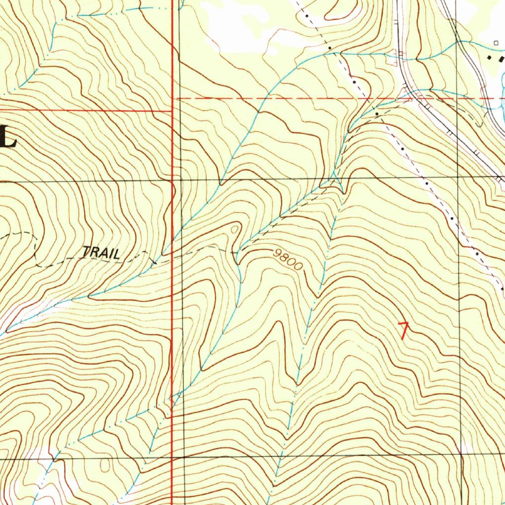 Ute Peak, CO (1980, 24000-Scale) Map by United States Geological Survey ...