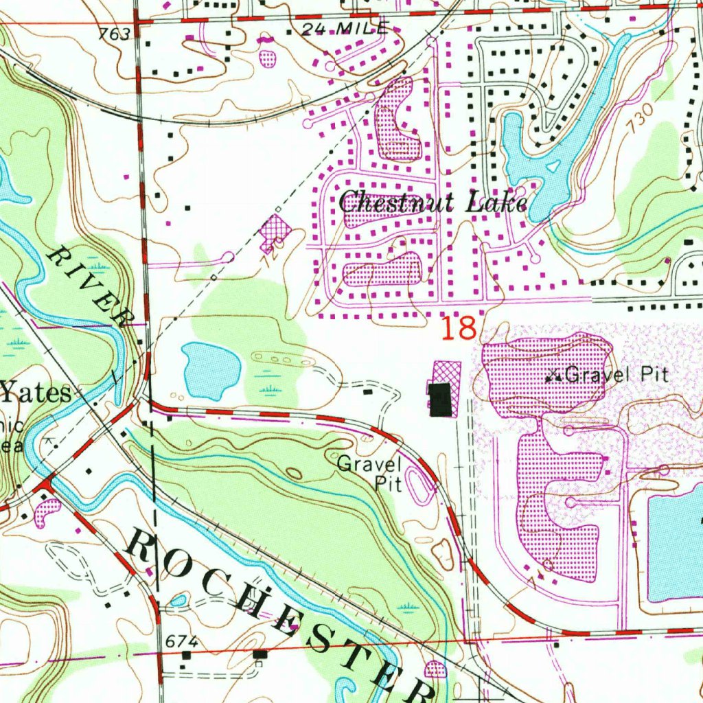 Utica, MI (1968, 24000-Scale) Map by United States Geological Survey ...
