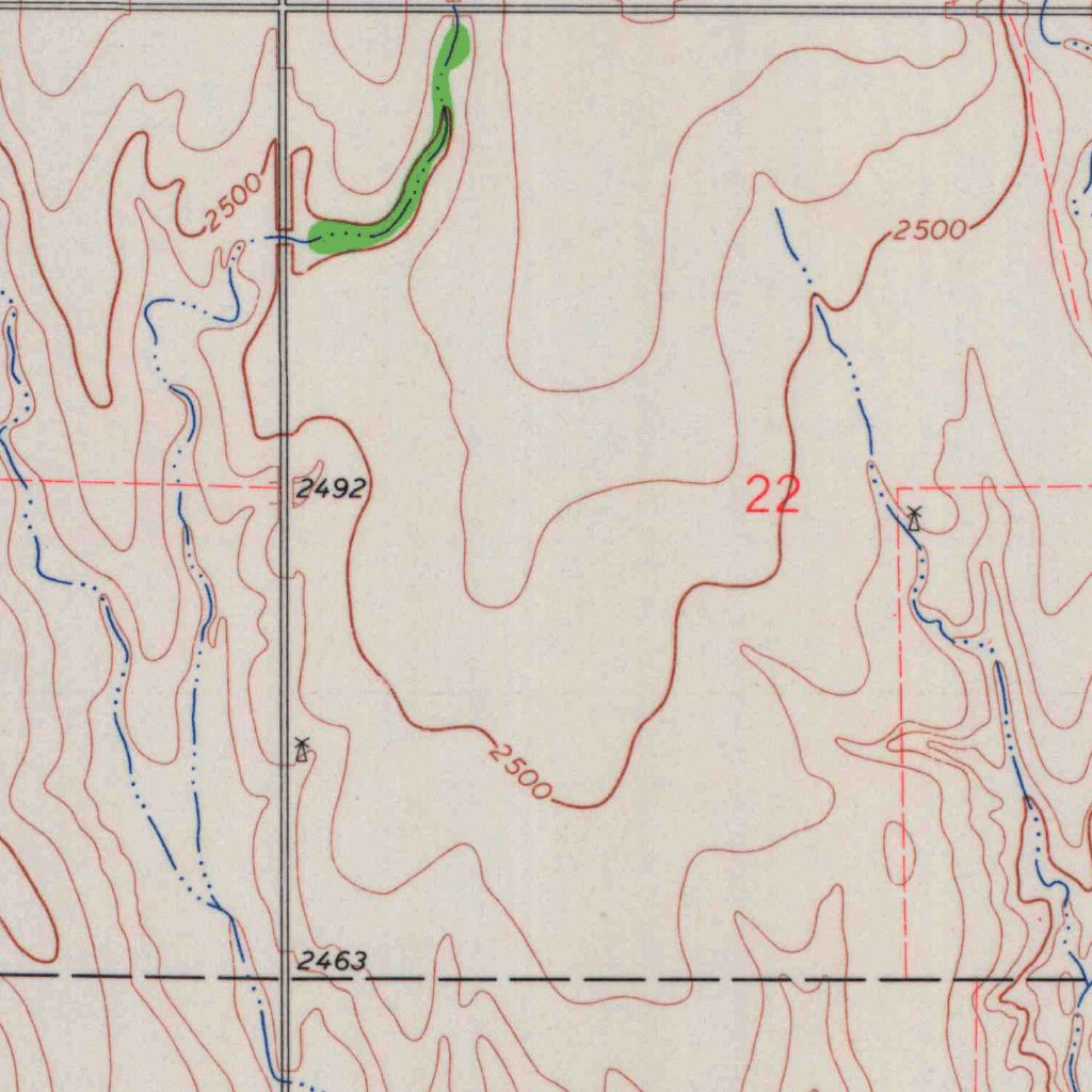 Utica SW, KS (1965, 24000-Scale) Map by United States Geological Survey ...