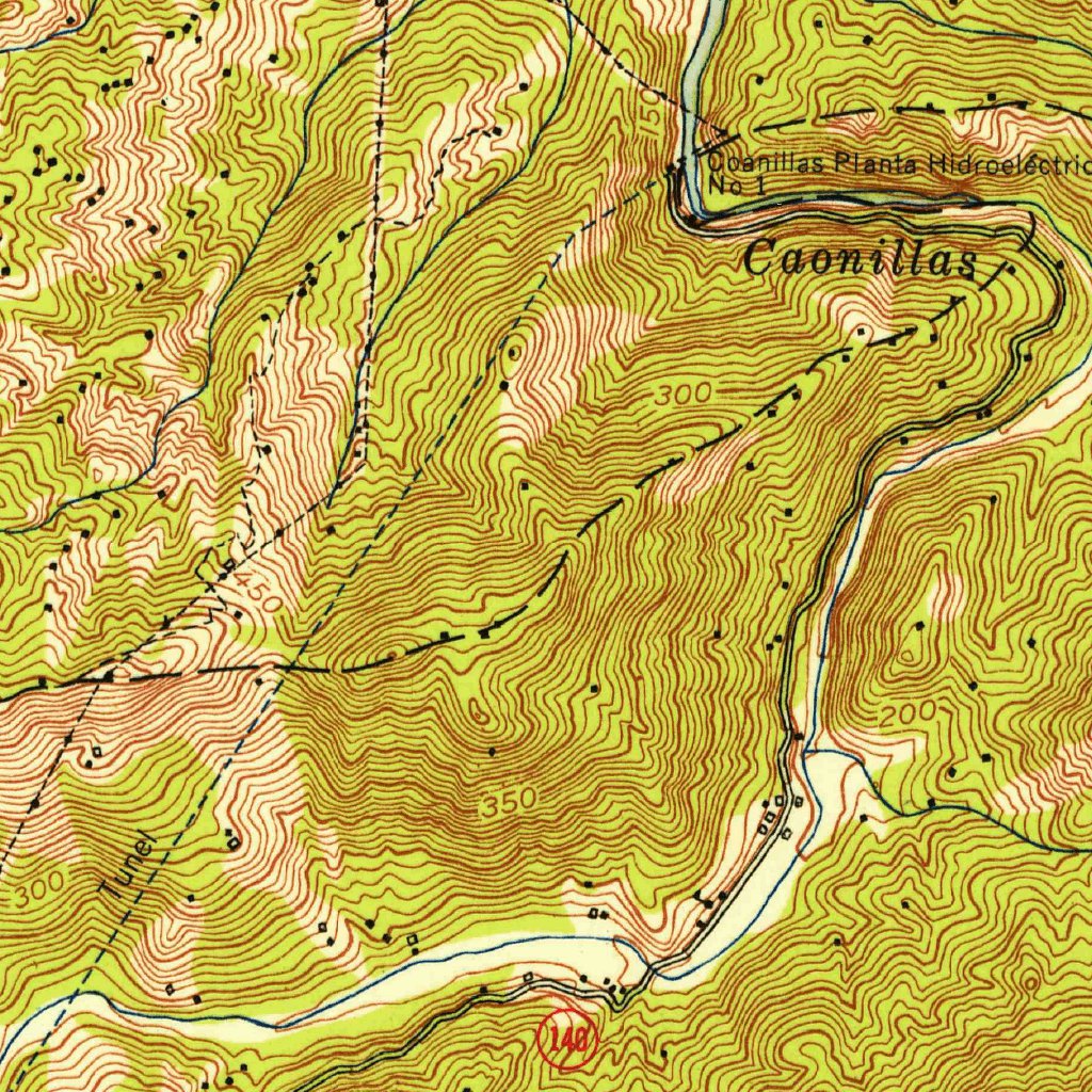 Utuado, PR (1952, 30000-Scale) Map by United States Geological Survey ...