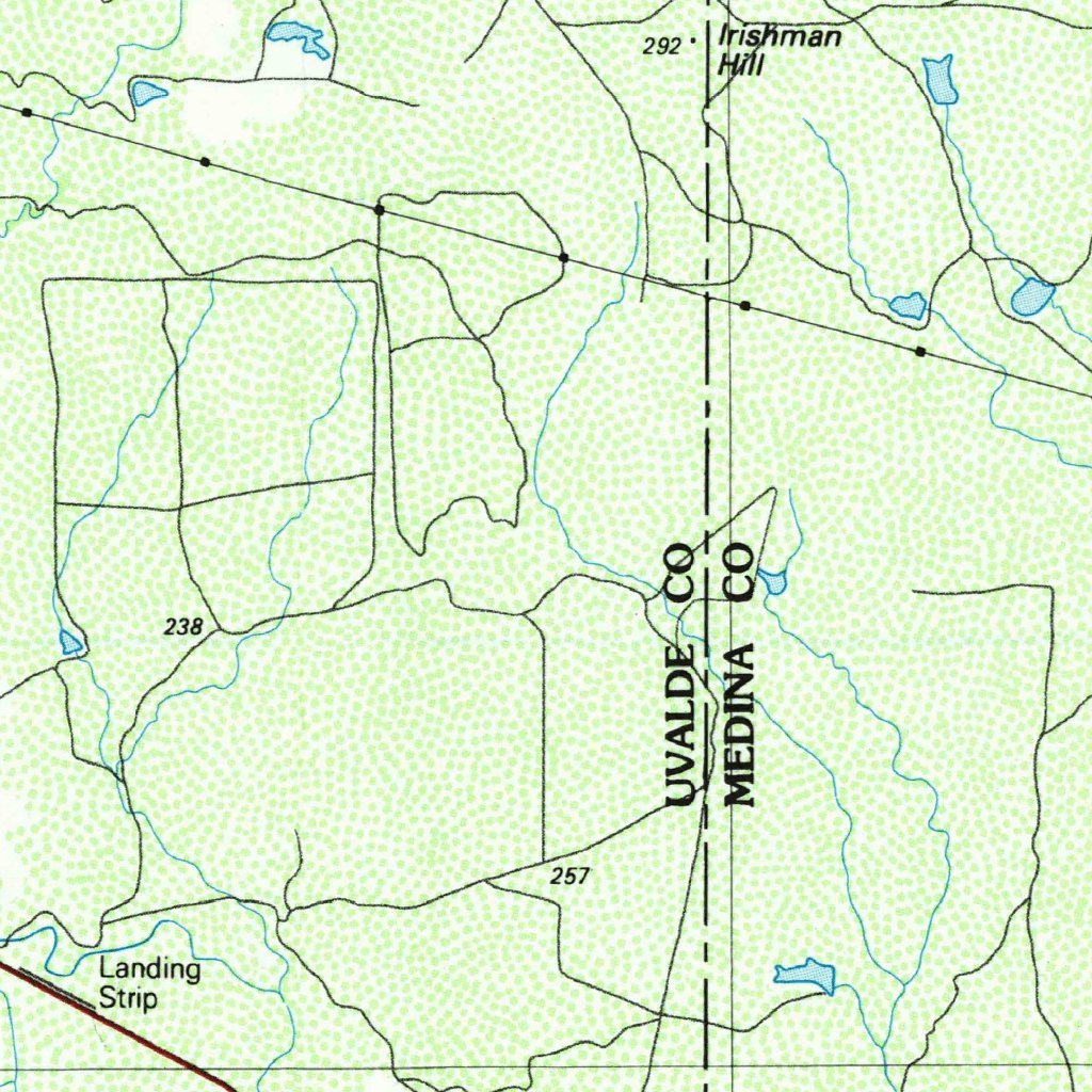 Uvalde, TX (1985, 100000-Scale) Map by United States Geological Survey ...