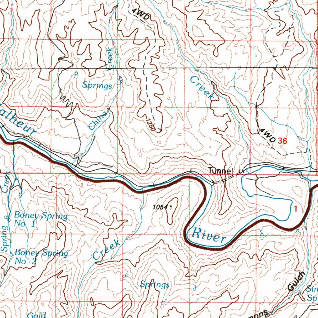 Vale, OR-ID (1993, 100000-Scale) Map by United States Geological Survey ...