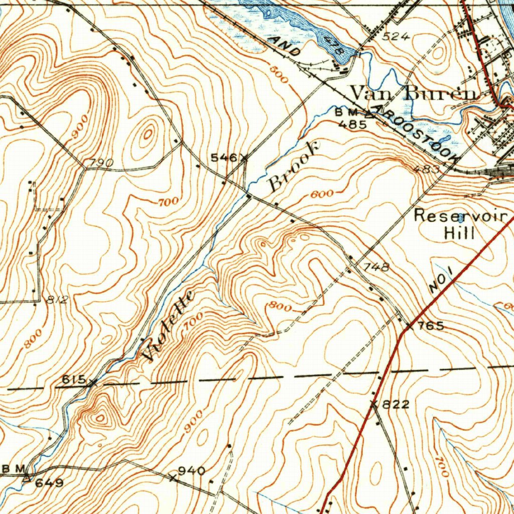 Van Buren, ME (1934, 62500-Scale) Map by United States Geological ...