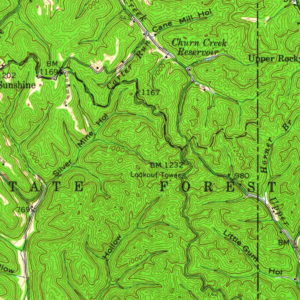 Vanceburg, KY-OH (1949, 62500-Scale) Map by United States Geological ...