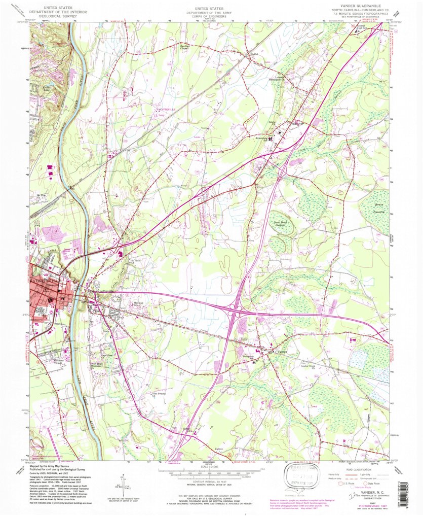 Vander, NC (1957, 24000-Scale) Map by United States Geological Survey ...
