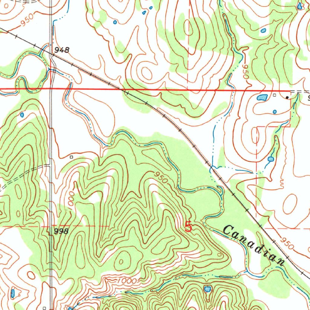 Vanoss, OK (1967, 24000-Scale) Map by United States Geological Survey ...