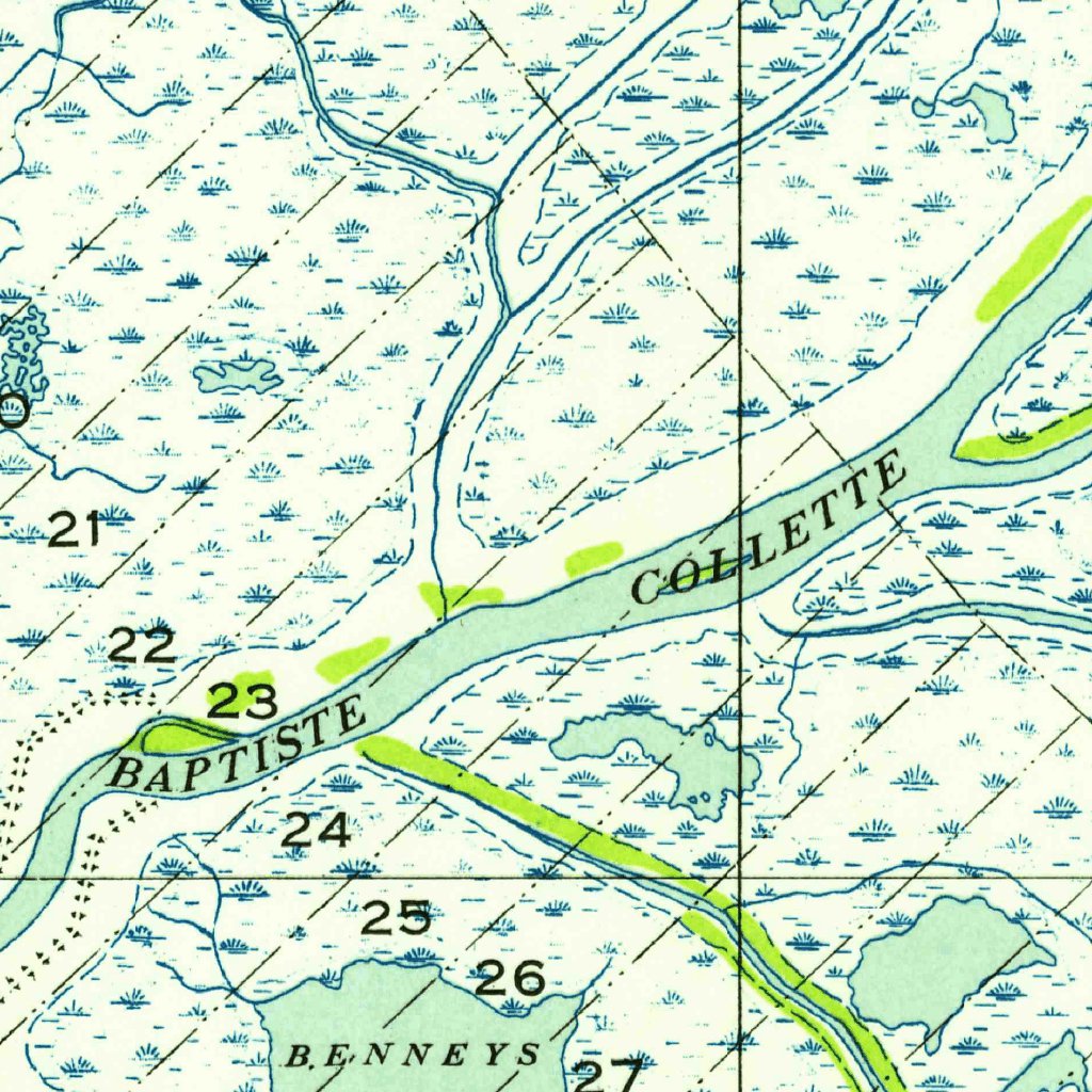 Venice, LA (1954, 31680-Scale) Map by United States Geological Survey ...