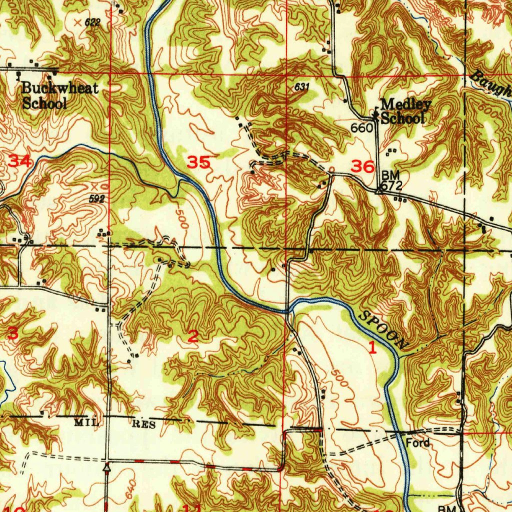 Vermont, IL (1949, 62500-Scale) Map by United States Geological Survey ...