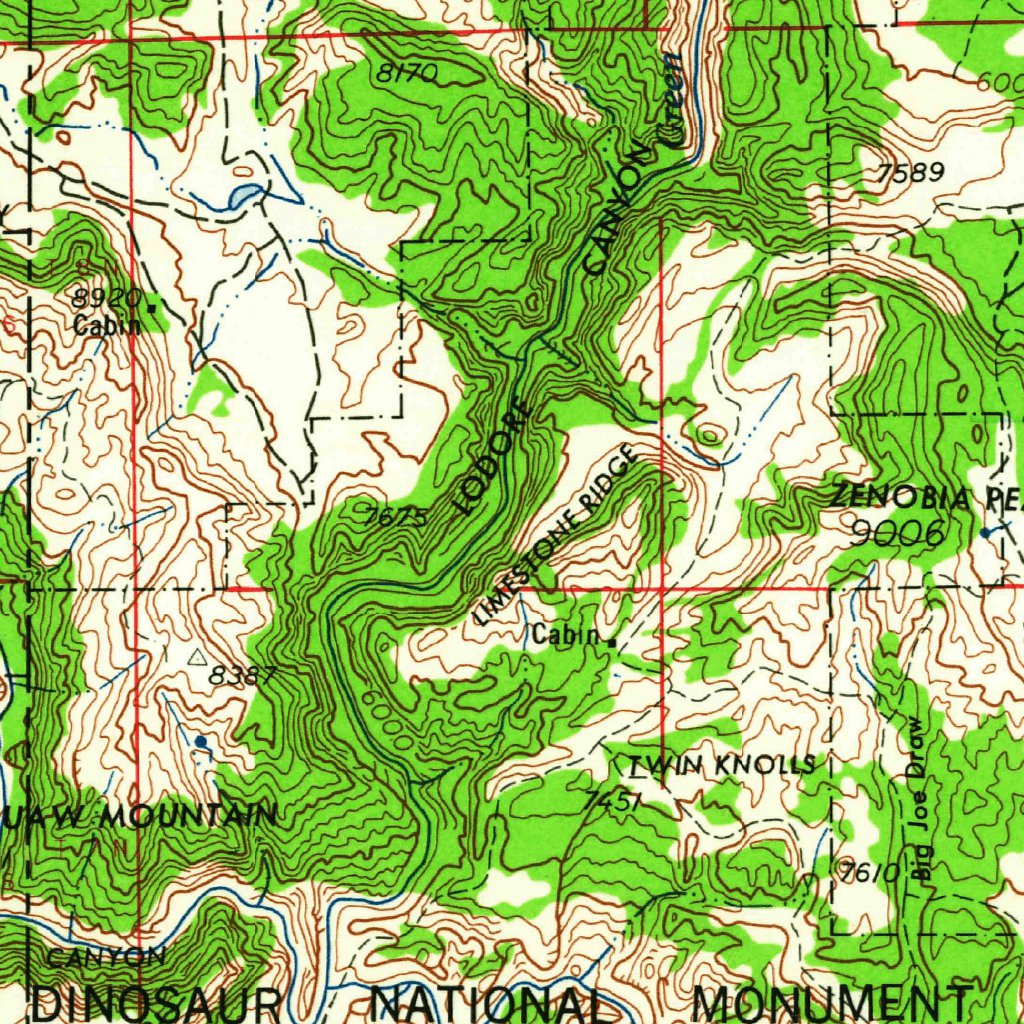Vernal, UT-CO-WY (1960, 250000-Scale) Map by United States Geological ...