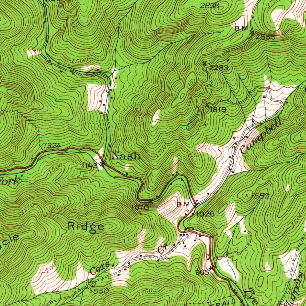 Vesuvius, VA (1950, 62500-Scale) Map by United States Geological Survey ...