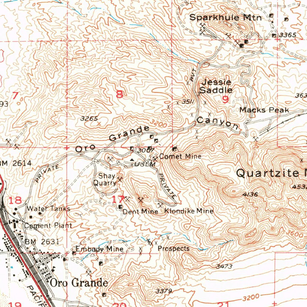 Victorville, CA (1956, 62500-Scale) Map by United States Geological ...