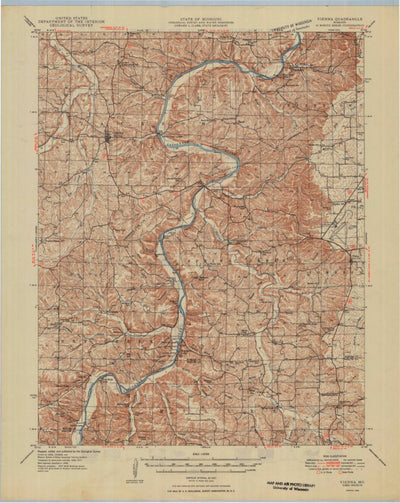 Vienna, MO (1949, 62500-Scale) Map by United States Geological Survey ...